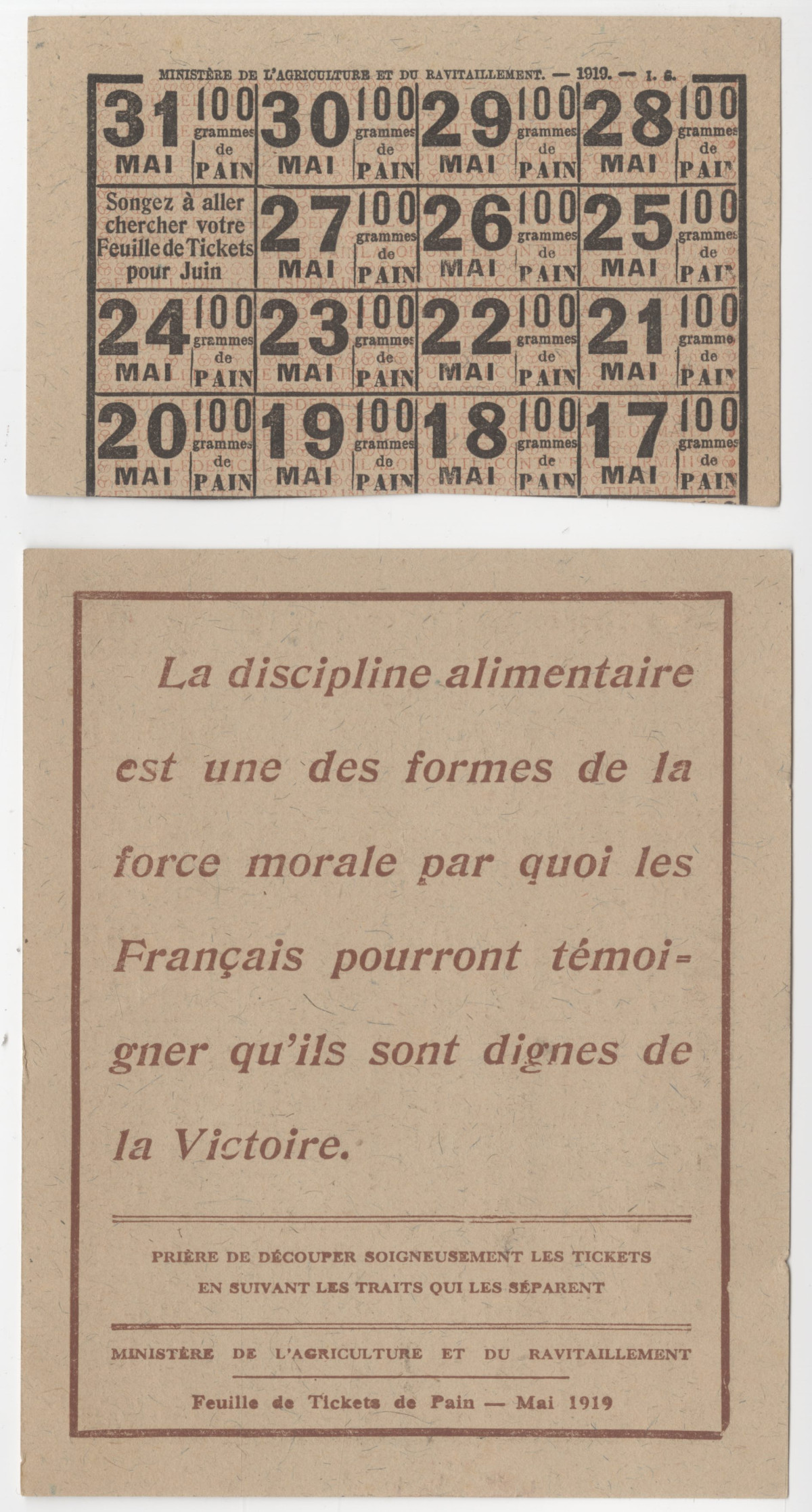 Institut Mémoires de l’édition contemporaine | Tickets de rationnement ...